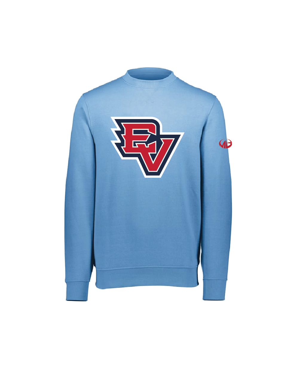 Everett HS - EV Logo - Crewneck Sweatshirt - Moneyball Sportswear